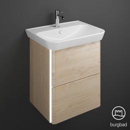 Burgbad Iveo Schrank mit Waschtisch, 2 Ausz&uuml;ge, SFEY065F2747C0001,