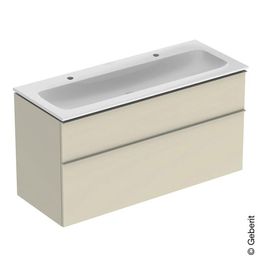Geberit iCon Schrank mit Doppelwaschtisch, 2 Ausz&uuml;ge, 502338JL1,