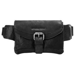 SPIKES & SPARROW Gürteltasche SPIKES & SPARROW, Damen, Gr. B/H/T: 19cm x 13cm x 5cm onesize, schwarz, Leder, vintage, Taschen, echt Leder