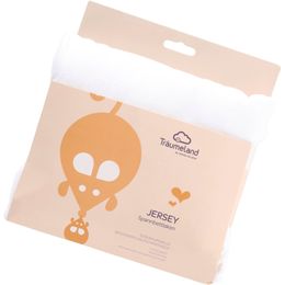 Träumeland Bettlaken TRÄUMELAND "kuschelweiches Spannbetttuch Jersey", weiß, B:90cm L:200cm, Jersey, Obermaterial: 100% Baumwolle, Bettlaken, aus 100% kuscheliger Baumwolle
