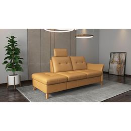 Sit & More Recamiere SIT & MORE "Göteborg", gelb (curry), B:210cm H:90cm T:92cm, Sofas, inklusive Federkern