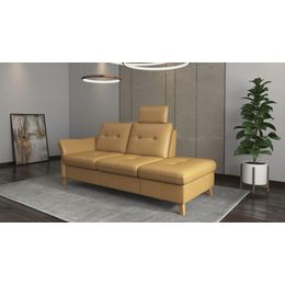 Sit & More Recamiere SIT & MORE "Göteborg", gelb (curry), B:210cm H:90cm T:92cm, Sofas, inklusive Federkern