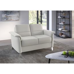 Sit & More 2-Sitzer SIT & MORE "Palmera, B: 149 cm", silber, B:149cm H:89cm T:89cm, 100% Polyester, Sofas, mit Federkern