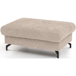Polsterhocker COTTA "Kitty, B: 100 cm", beige, B:100cm H:45cm T:65cm, Microfaser (100% Polyester);Flachgewebe (100% Polyerster), Hocker, Polsterhocker, individuell zu kombinieren