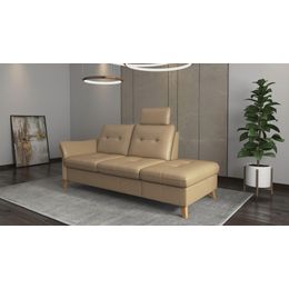 Sit & More Recamiere SIT & MORE "Göteborg", braun (cappuccino), B:210cm H:90cm T:92cm, Sofas, inklusive Federkern