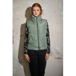 Haily's Steppweste HAILY&rsquo;S "SL P VT Lu44cy", Damen, Gr. M, arctic sage, Steppware, Obermaterial: 100% Polyester, unifarben, Po-bedeckend, Rundhals, Westen Steppweste