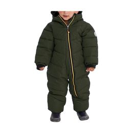 Schneeoverall Killtec "Karter Mini", Kinder, Gr. 110/116, grün (dunkelgrün), Oberstoff: 100% Polyester, Futter: 100% Polyester, Füllung: 100% Polyester, Overalls, Schneeanzug: wasserabweisend, winddicht, warm, leicht anzuziehen
