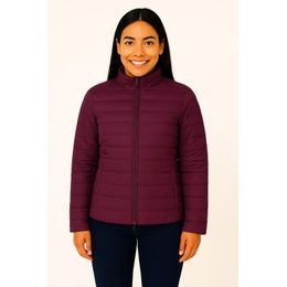 Steppjacke Only "ONLABBIE QUILTED JACKET OTW ZL", Damen, Gr. S, rot (burgundy), Web, Obermaterial: 100% Polyamid, unifarben, regular fit hüftlang, Jacken