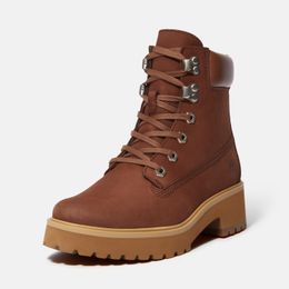 Schn&uuml;rboots Timberland "CARNABY COOL MID LACE UP BOOT", Damen, Gr. 40, braun (medium braun nubuck), Leder, Schuhe Schn&uuml;rboots, Winterstiefel, Schn&uuml;rstiefel, Winterschuhe, Topseller