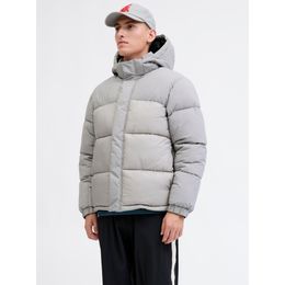 Jack & Jones Steppjacke JACK & JONES "JCOUNION PUFFER JACKET SN", Herren, Gr. M, paloma, Web, Obermaterial: 60% Polyester, 40% Nylon, unifarben, regular fit, Jacken