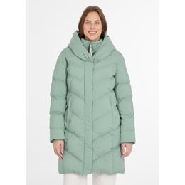 Steppmantel Ragwear "NATALKA", Damen, Gr. XXL, dusty grün, Steppware, Obermaterial: 100% Polyester, unifarben, Casual, knielang, Mäntel, verdeckter Reißverschluss
