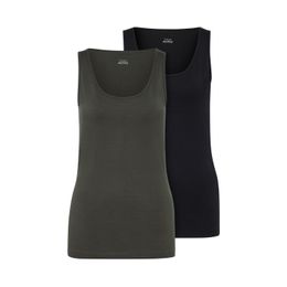 Tchibo - 2 Tops - Damen - Gr. XXL - olivgrün