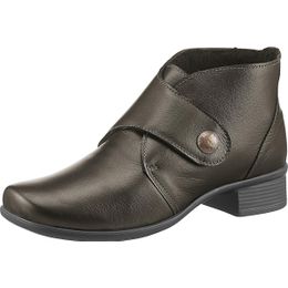 Damen Stiefelette mit Klettverschluss bronzefarben, Gr&ouml;&szlig;e 39