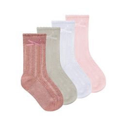 Normani Socks girl Beige, Orange, Pink, White size 23/26