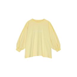 moshi moshi mind Sweatshirt 'Mantra' Damen Gr&ouml;&szlig;e M/L gelb / wei&szlig;