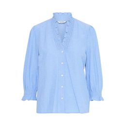 B.Young Bluse 'Istribe' Damen Gr&ouml;&szlig;e 8XL hellblau / wei&szlig;
