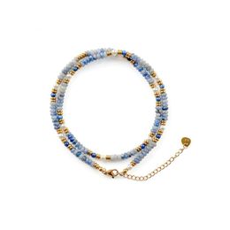 Nemomatheo Kette 'Ocean Night' Damen Größe 45 / 50 cm blau