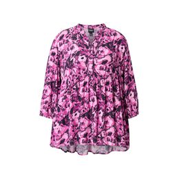 Ulla Popken Bluse Damen Größe L/XL pink / himbeer / schwarz
