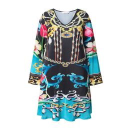 MIAMODA Tunika Damen Gr&ouml;&szlig;e 9XL marine / neonblau / gelb / neongr&uuml;n