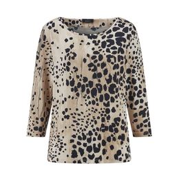 monari - Shirt mit Rundhals-Ausschnitt, beige, Gr. 36 / S