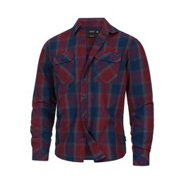 INDICODE Jeans Button Up Shirt 'Pomal' male Red size S
