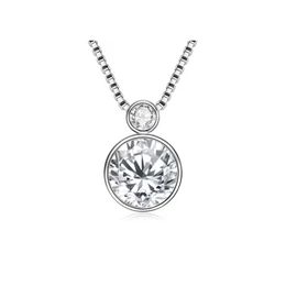 Rougemont Jewellery Necklace 'Exquisite Moissanit Diamant Halskette' female Silver size Onesize
