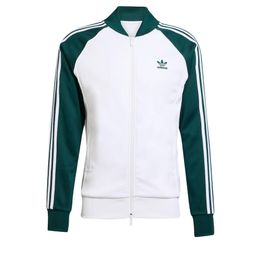 adidas originals Sweatjacke 'Adicolor Classics Sst' Herren Gr&ouml;&szlig;e L dunkelgr&uuml;n / wei&szlig;