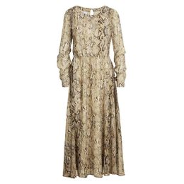 Madeleine Mode MADELEINE Maxikleid Damen Größe 44 hellbraun / taupe Winterkleid