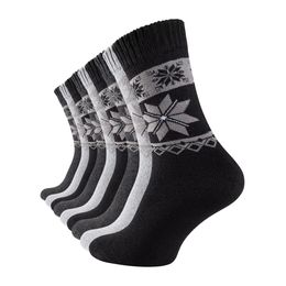 Cotton Prime Socken Herren Gr&ouml;&szlig;e 43/46 hellgrau / dunkelgrau / schwarz