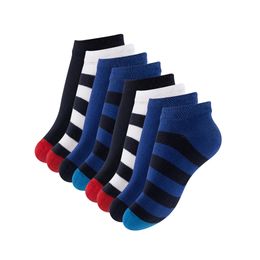 Cotton Prime Socken 'Maritim' M&auml;dchen Gr&ouml;&szlig;e 27/30 dunkelblau / schwarz / wei&szlig;
