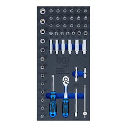 BGS-technic BGS Werkstattwageneinlage 1/3: Steckschl&uuml;ssel-Satz 6,3 mm (1/4 Zoll) 50 teilig ; BGS technic (4127)