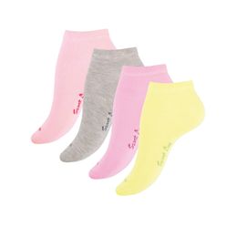 Cotton Prime Socken 'Sport Line' Damen Gr&ouml;&szlig;e 39/42 gelb / grau / pink / rosa