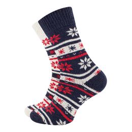 Cotton Prime Socken Damen Gr&ouml;&szlig;e 43/46 navy / rot / wollwei&szlig;