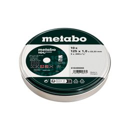 Metabo Trennscheibensatz SP 125x1.0x22.23 Inox, TF 41, in Blechdose (616399000))