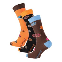Vincent Creation Socken 'Donut' Herren Gr&ouml;&szlig;e 36/40 royalblau / braun / orange / schwarz