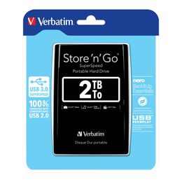 Verbatim Festplatte 2TB USB3.0 Extern,6,35cm(2,5Z) 53177 (19-020-155)