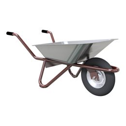 Schake Schubkarre Typ Geselle, Flachmulde, Luftrad (52100F)