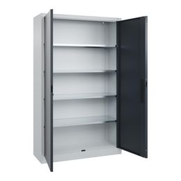 C+P Flügeltürenschrank Serie 89, 1950x1200x400mm, 7035/7016 ; C + P Möbelsysteme (08930-00|S10304)