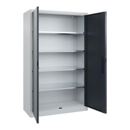 C+P Flügeltürenschrank Serie 89, 1950x1200x500mm, 7035/7016 ; C + P Möbelsysteme (08931-00|S10307)