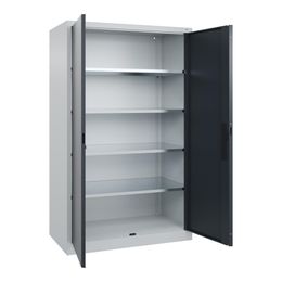 C+P Flügeltürenschrank Serie 89, 1950x1200x600mm, 7035/7016 ; C + P Möbelsysteme (08932-00|S10297)