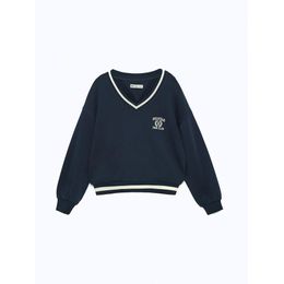 Big Star Sweatshirt 'Gabriella' Damen Gr&ouml;&szlig;e XL marine / wei&szlig;