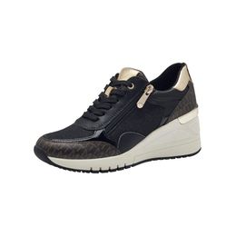 Marco Tozzi Sneaker Damen Gr&ouml;&szlig;e 41 beige / schwarz