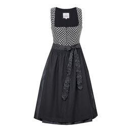 Marjo Dirndl 'Ensdorf' Damen Gr&ouml;&szlig;e 44 schwarz / wei&szlig;