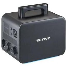 ECTIVE BlackBox 5 Powerstation 500W 512Wh Reine Sinuswelle 230V LiFePO4-Lithiumbatterie 20Ah 256V