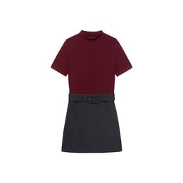 Mango Kleid 'Bima-H' Damen Gr&ouml;&szlig;e 40 dunkelgrau / bordeaux Winterkleid