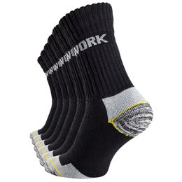 Cotton Prime Socken 'Work' Herren Gr&ouml;&szlig;e 43/46 schwarz / wei&szlig;