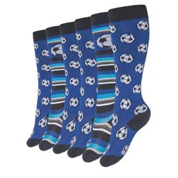Cotton Prime Socken Jungen Gr&ouml;&szlig;e 31/34 hellblau / dunkelblau / schwarz / wei&szlig;