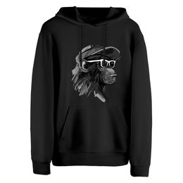 Cotton Prime Sweatshirt 'Cool Monkey Mit Brille' Herren Gr&ouml;&szlig;e XXXL hellgrau / dunkelgrau / schwarz / wei&szlig;