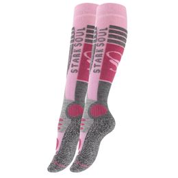 Stark Soul&reg; Stark Soul Kniestr&uuml;mpfe Damen Gr&ouml;&szlig;e 35/38 graumeliert / altrosa / dunkelpink