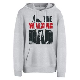 Cotton Prime Sweatshirt 'The Walking Dad' Herren Gr&ouml;&szlig;e XL graumeliert / rot / schwarz